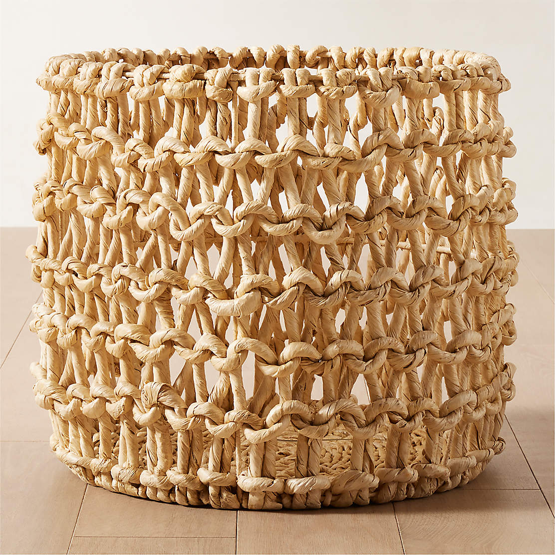 Kalum Woven Bleached Storage Basket Small | CB2