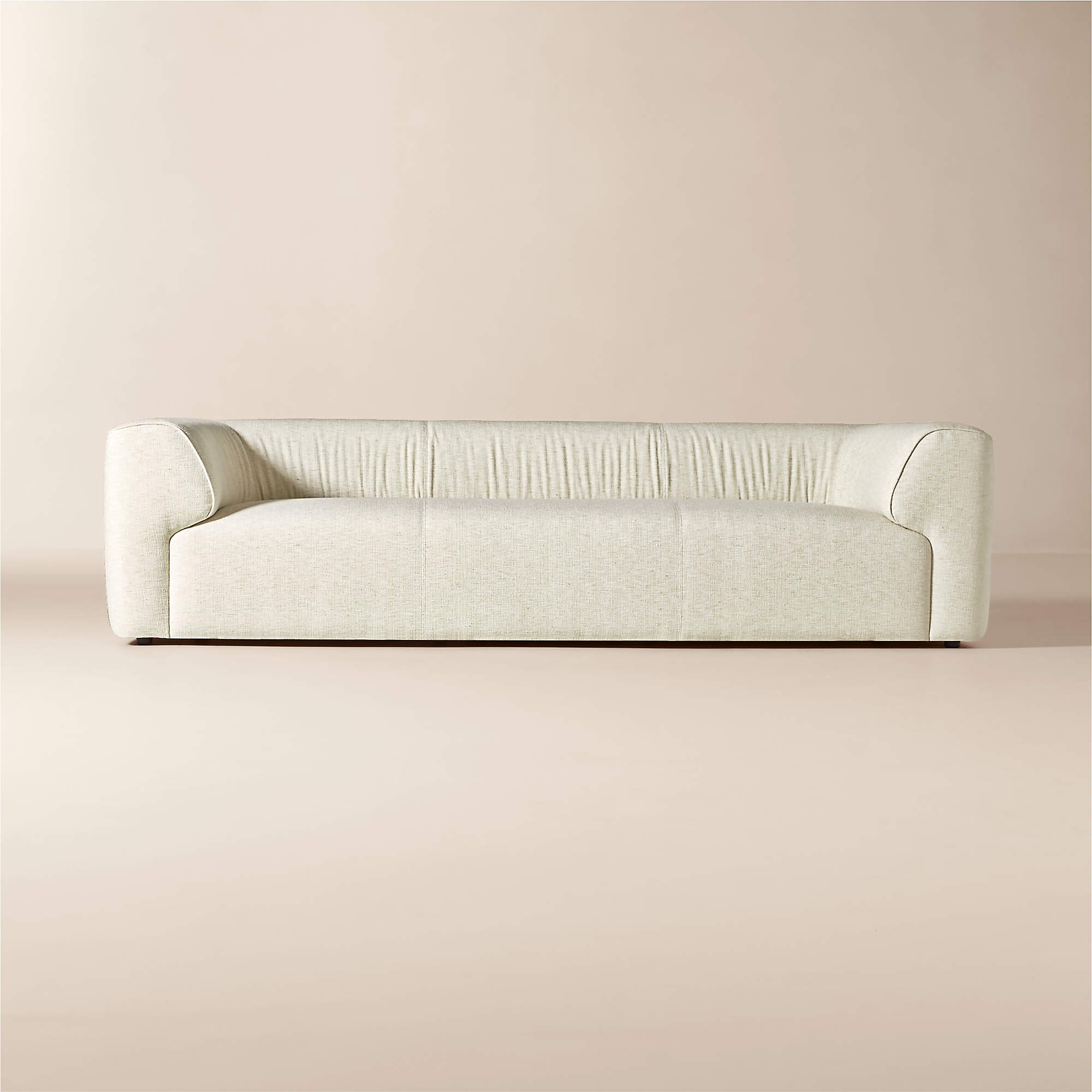 Rodez 105" White Performance Fabric Sofa | CB2