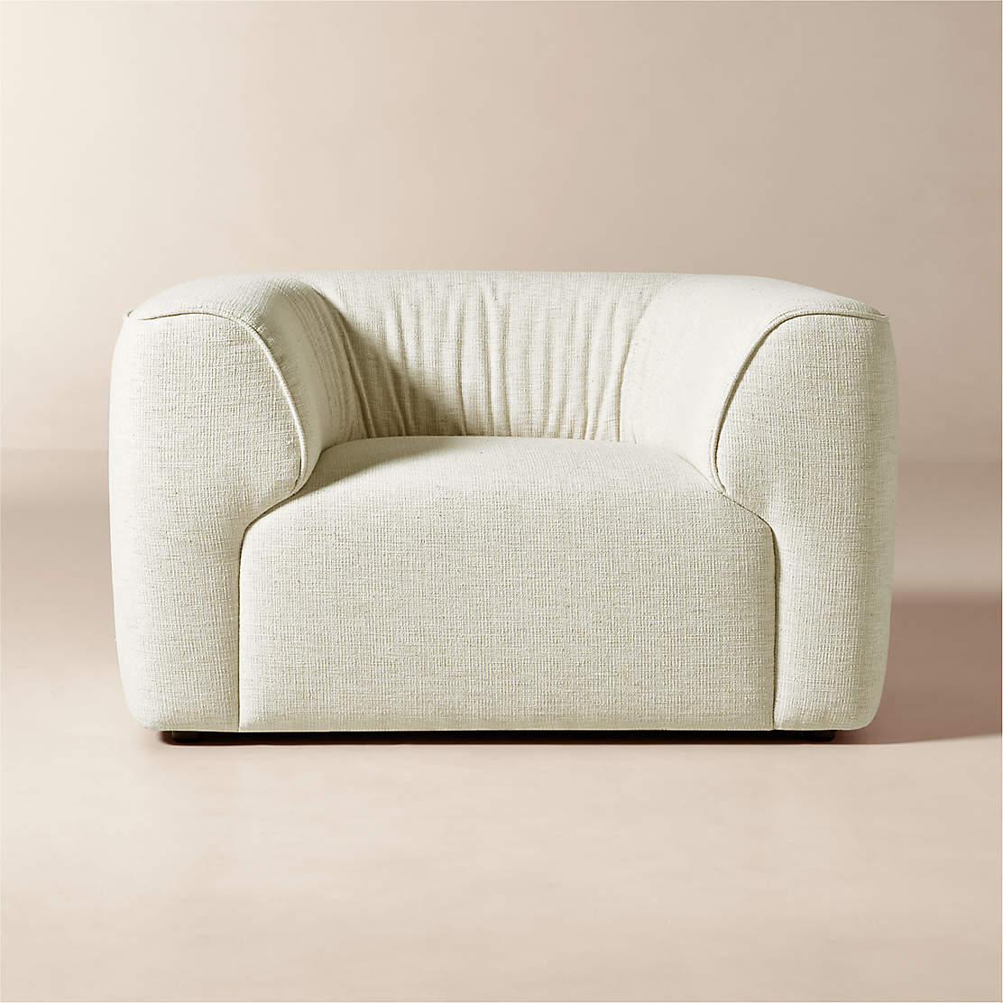 Rodez 105" White Performance Fabric Sofa | CB2 Canada