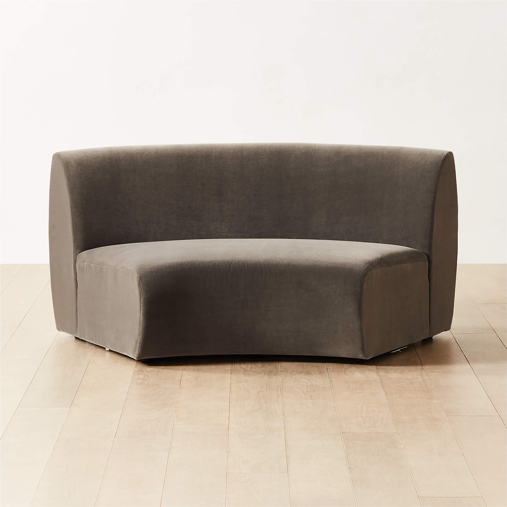Roma Grey Performance Velvet Armless Sofa by Ross Cassidy | CB2
