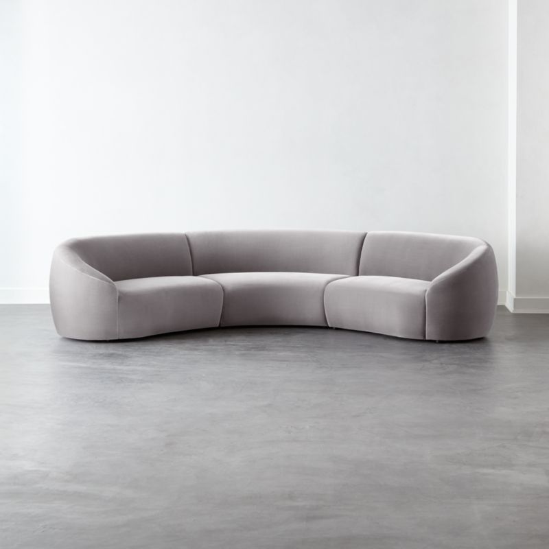 Roma 3 Piece Sectional Sofa by Ross Cassidy CB2