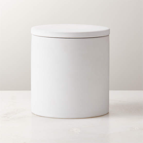 Rubber-Coated White Tissue Box Cover + Reviews | CB2