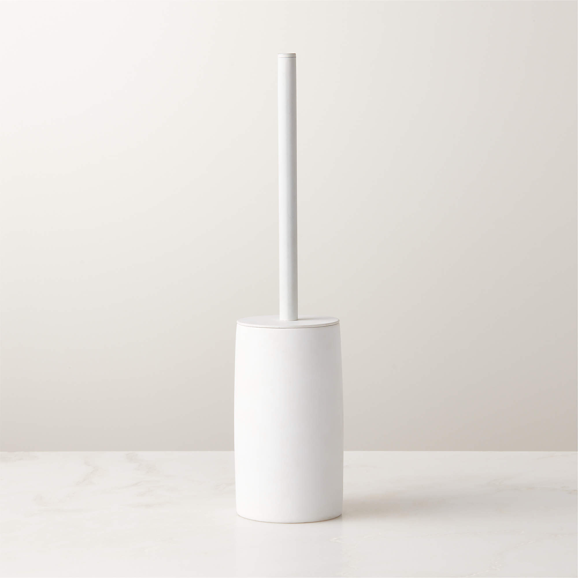 Rubber-Coated White Toilet Brush + Reviews | CB2 Canada