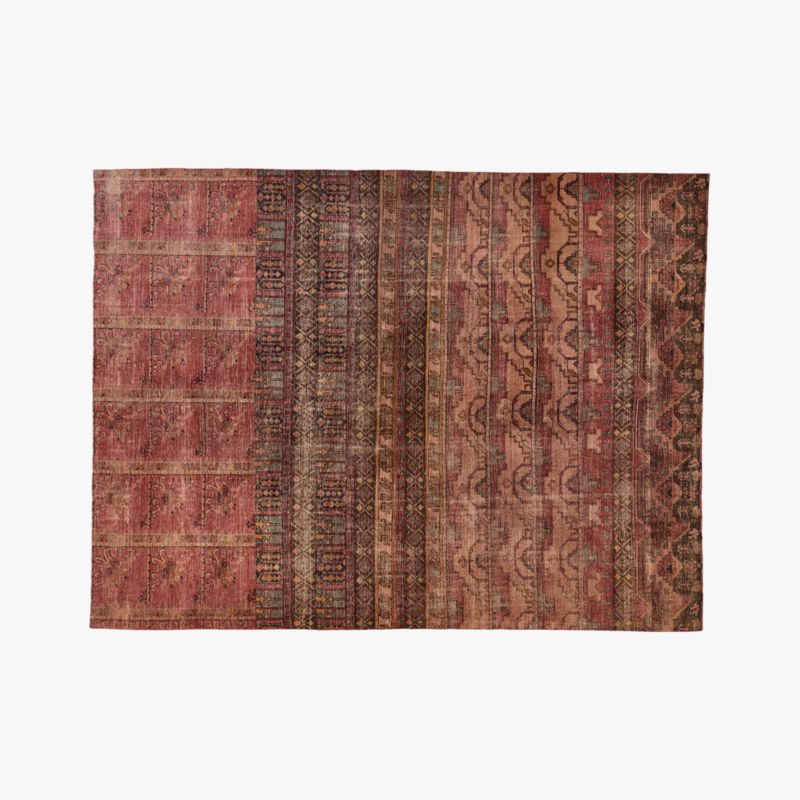 Rubie Hand-Knotted Red Cotton/Wool Area Rug 9'x12' + Reviews | CB2