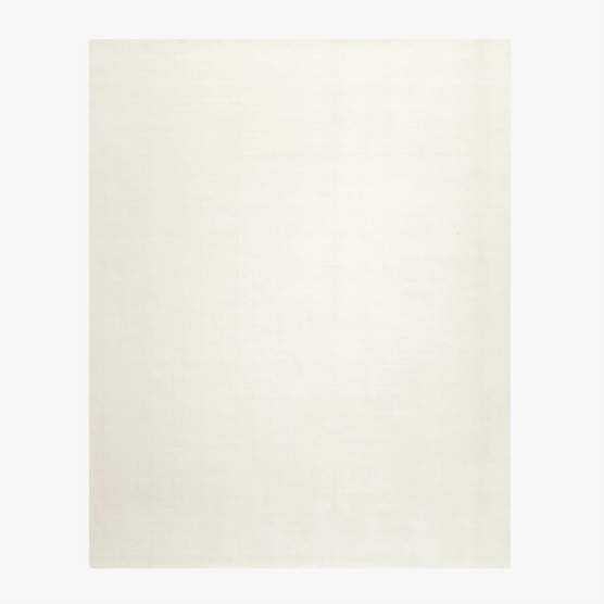 Stassi Warm White Check New Zealand Wool and Jute Area Rug 9'x12 ...