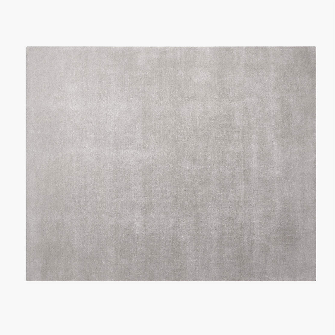 Ruena Handloomed Light Grey New Zealand Wool Area Rug 5'x8' + Reviews | CB2