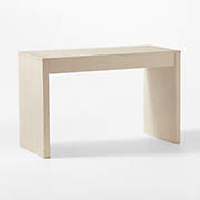 Runway Modern 2-Drawer Lacquered Grasscloth Desk | CB2