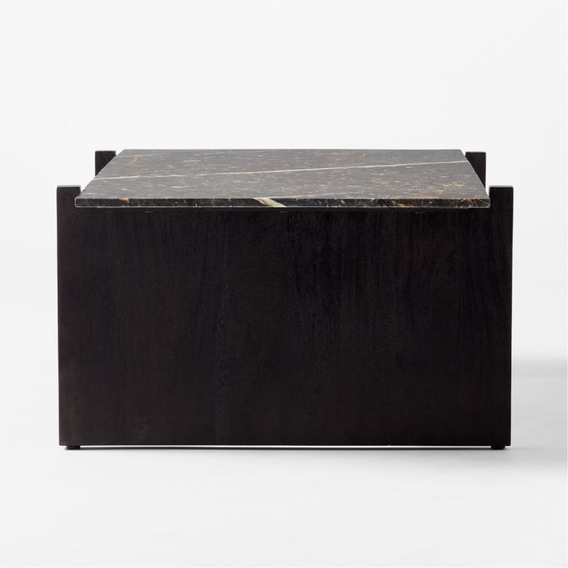 Russell Black Marble Coffee Table | CB2