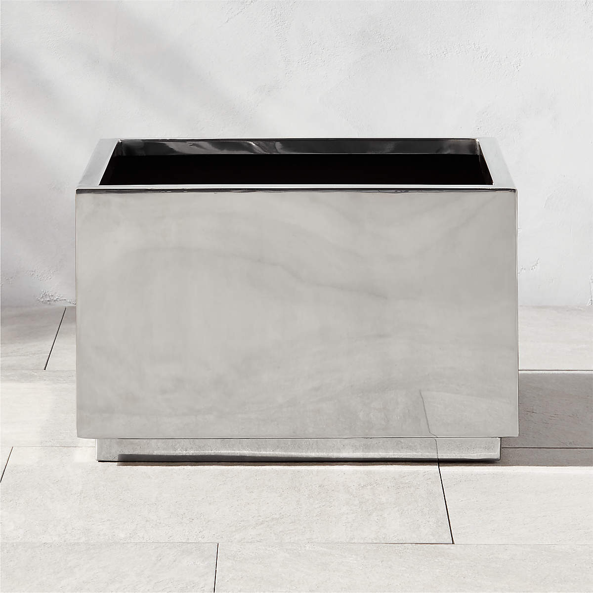 Stainless Steel Square Fire Pit | CB2