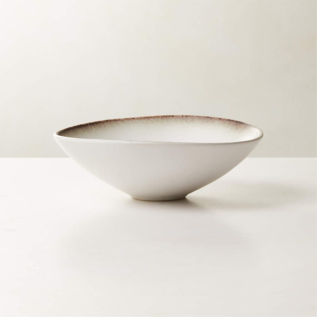 Sakana White Serving Bowl + Reviews | CB2
