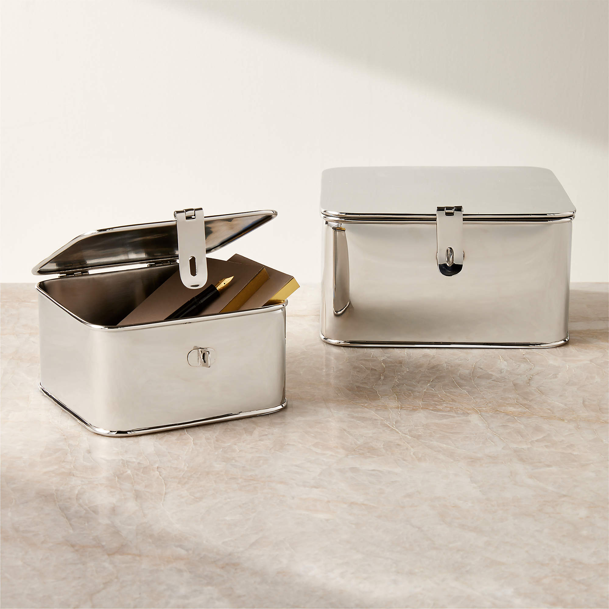 Samia Stainless Steel Boxes | CB2