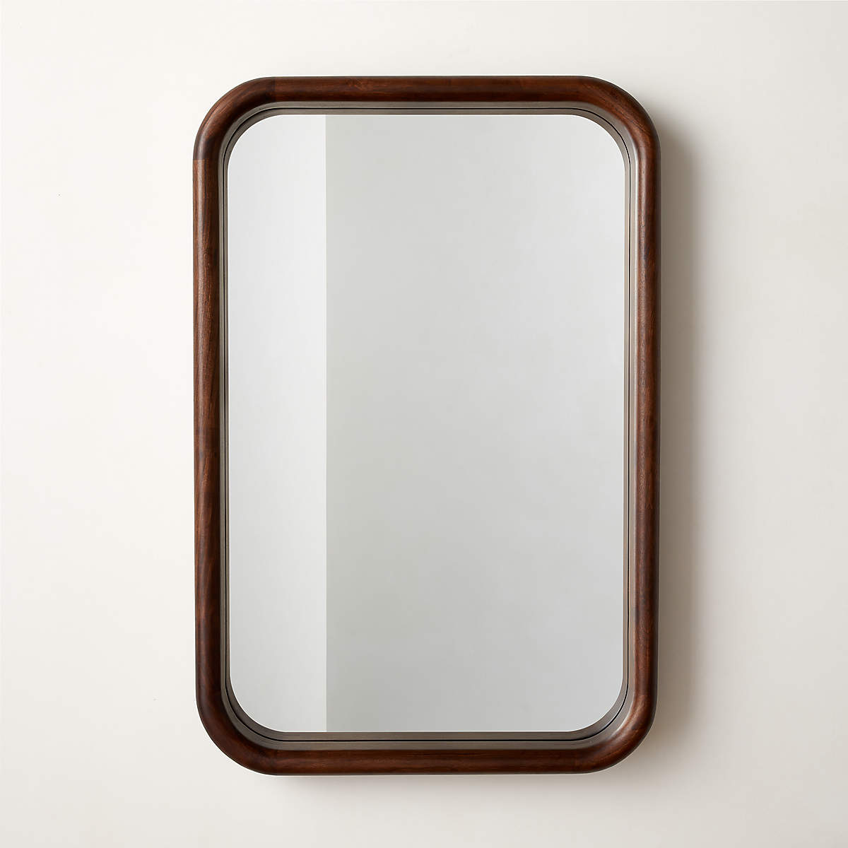 Saone Acacia Wood Rectangular Wall Mirror 24"X36" | CB2 Canada