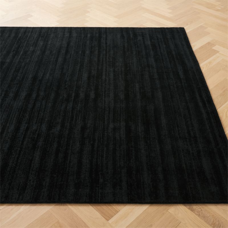 Sarello Black Performance Nylon Area Rug 8'x10' + Reviews | CB2