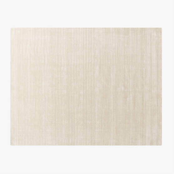 Alize Handloomed Ivory Viscose Area Rug 8'x10' + Reviews | CB2