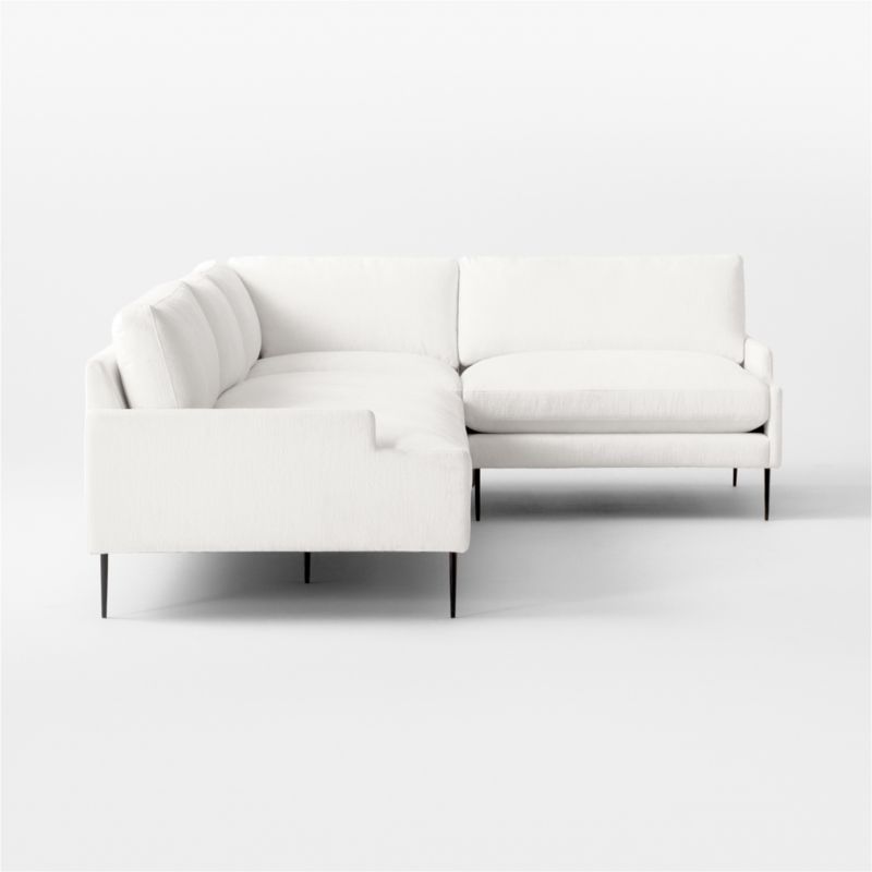 Scalino 3-Piece Sectional Sofa with Right Arm Chair Hatch Platinum ...