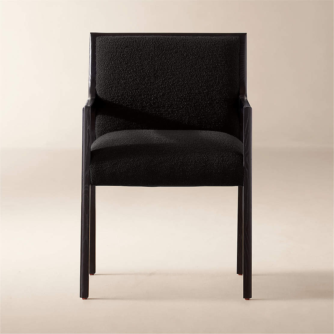 Segur Black Boucle Counter Stool + Reviews | CB2