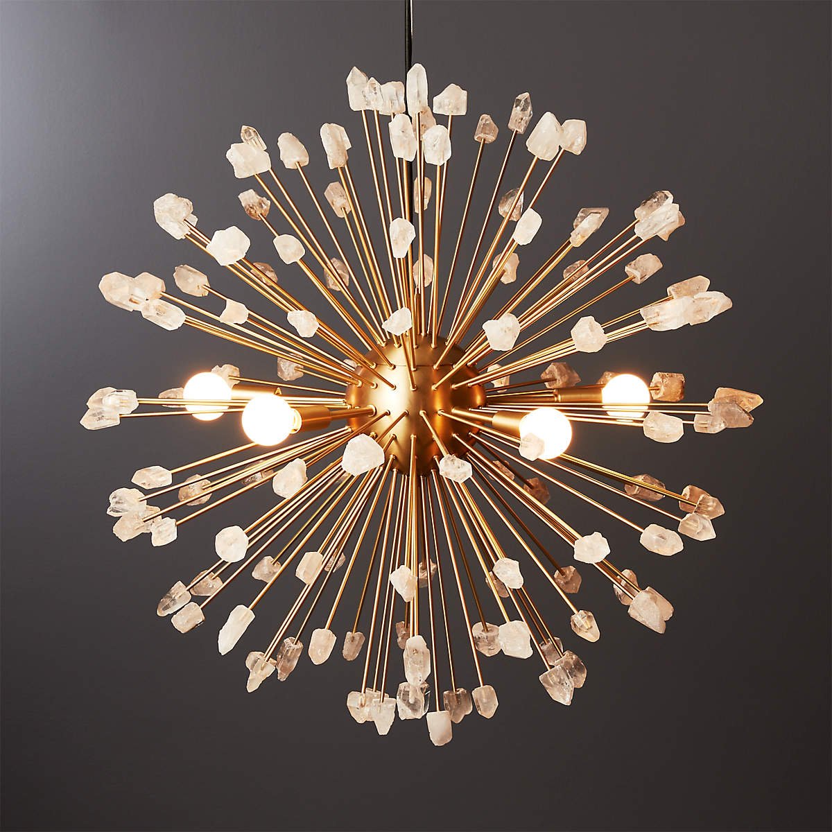 Ray Quartz Pendant Light + Reviews | CB2