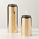 Sembel Brass Candle Holders Set of 7 + Reviews | CB2