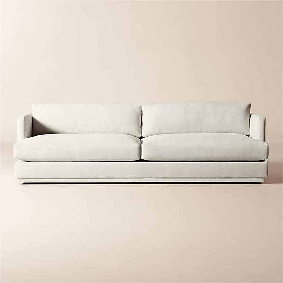 Mona 3-Piece L-Shaped Off-White Performance Linen Sectional Sofa with ...