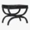 Serpette Black Cowhide Stool + Reviews | CB2