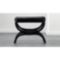 Serpette Black Cowhide Stool + Reviews | CB2