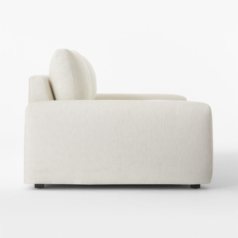 Serrat White Performance Linen Apartment Sofa | CB2