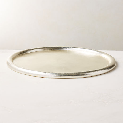 Modern Silver Platters | CB2