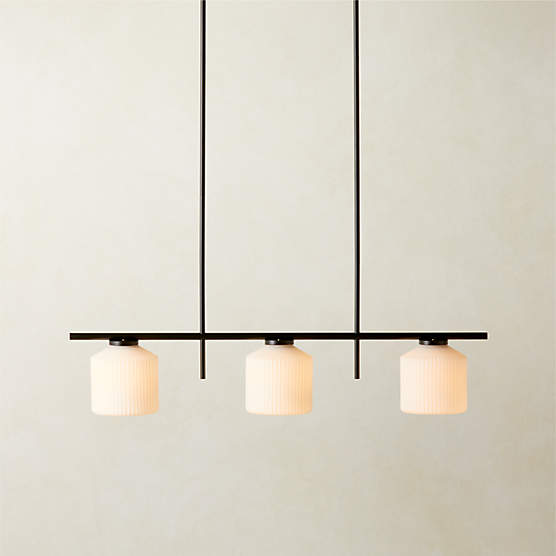 Dufrene Matte Black Modern Pendant Light + Reviews | CB2