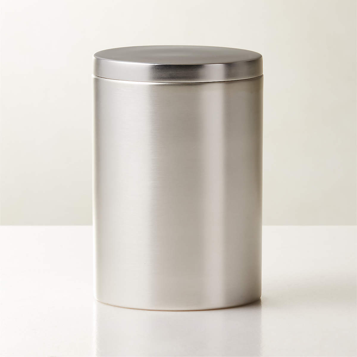 Silver Plated Kitchen Canister Medium + Reviews | CB2