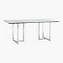 Silverado 72" Chrome Modern Dining Table | CB2