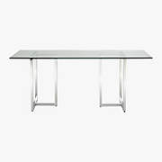 Silverado 72" Chrome Modern Dining Table | CB2