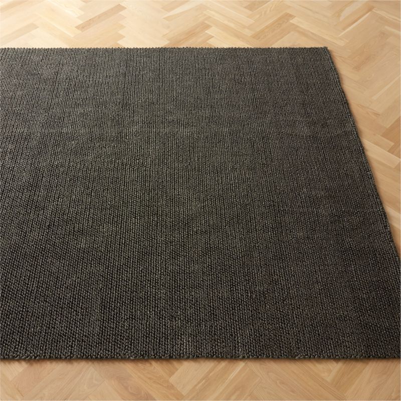 Sisal Handwoven Charcoal Grey Area Rug 8'x10' | CB2 Canada