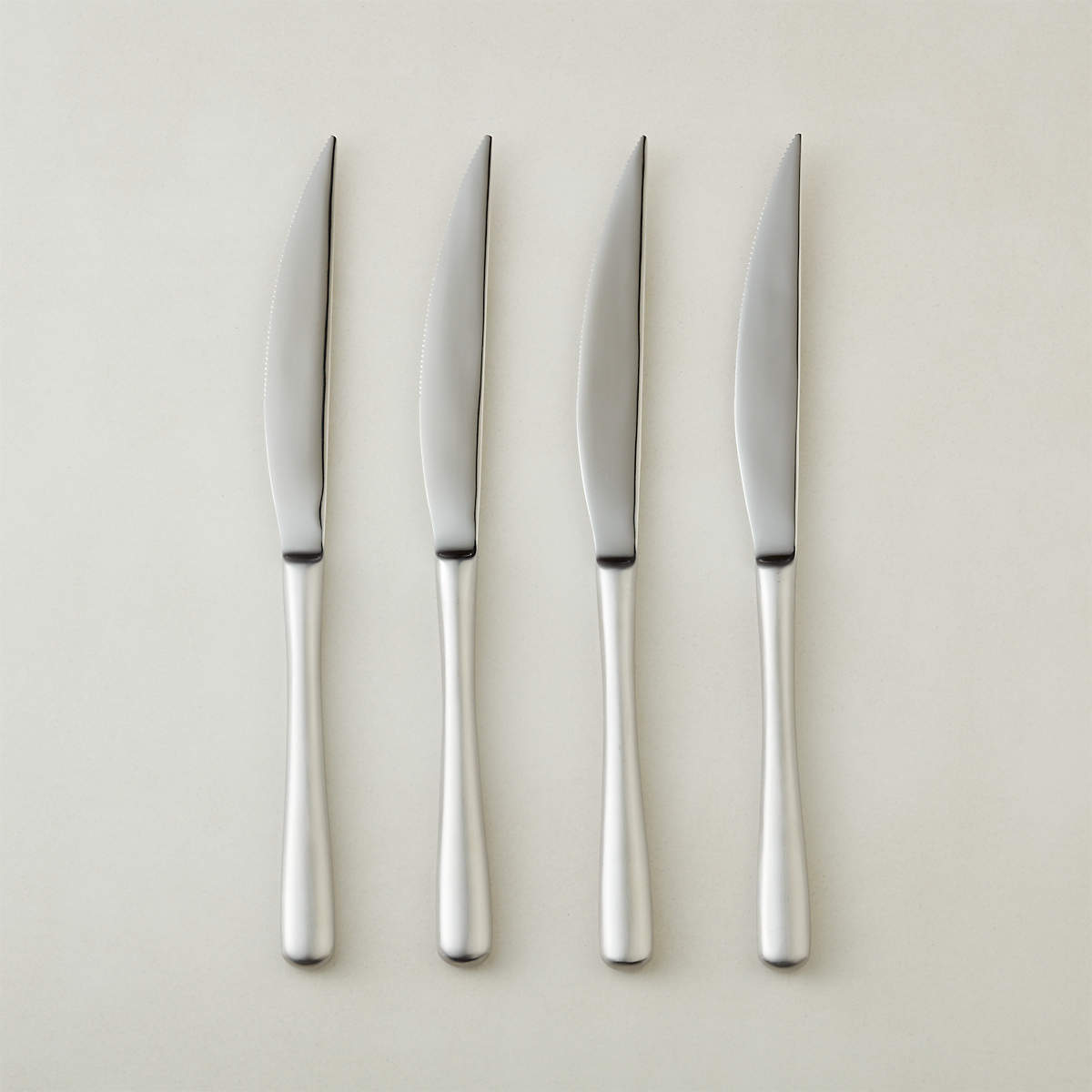 Sizzle Silver Steak Knives Set of 4 + Reviews | CB2