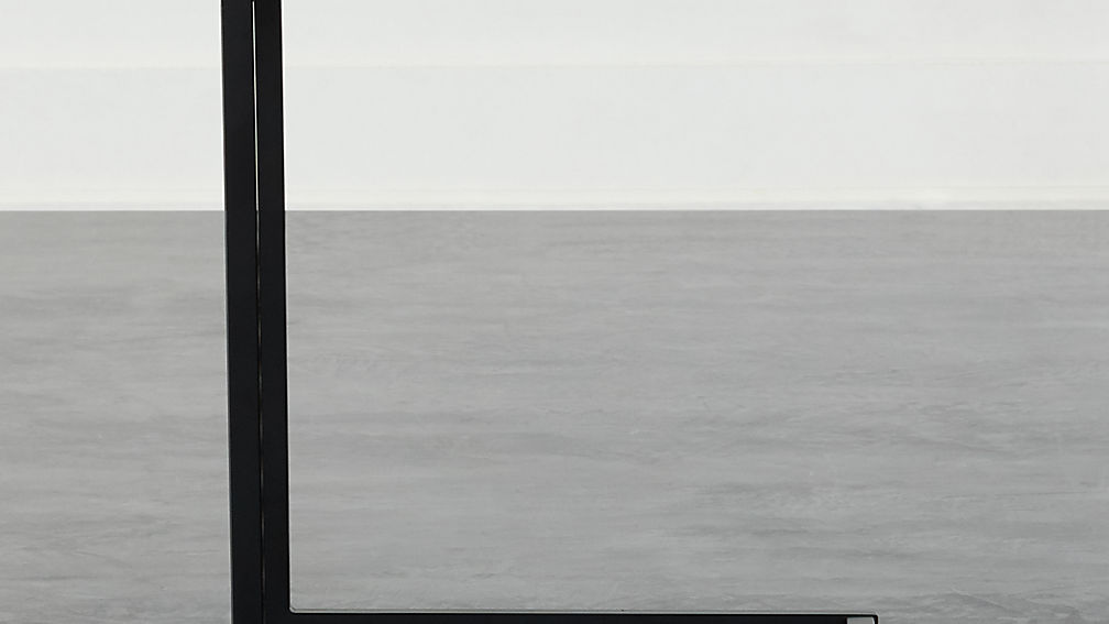 Smart Black C Table with Black Marble Top + Reviews | CB2 Canada