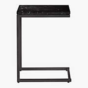 Smart Black C Table with Black Marble Top | CB2