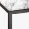 Smart Black C Table with White Marble Top + Reviews | CB2