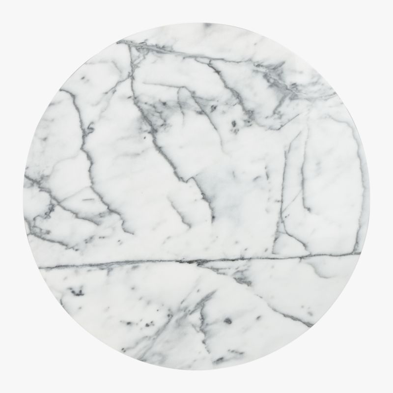 Smart Round Marble Top Coffee Table + Reviews | CB2