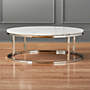 Smart Round Marble Top Coffee Table | CB2