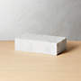 Large White Marble Box + Reviews | CB2
