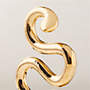 Polished Brass Snake Fireplace Andirons Set of 2 + Reviews | CB2