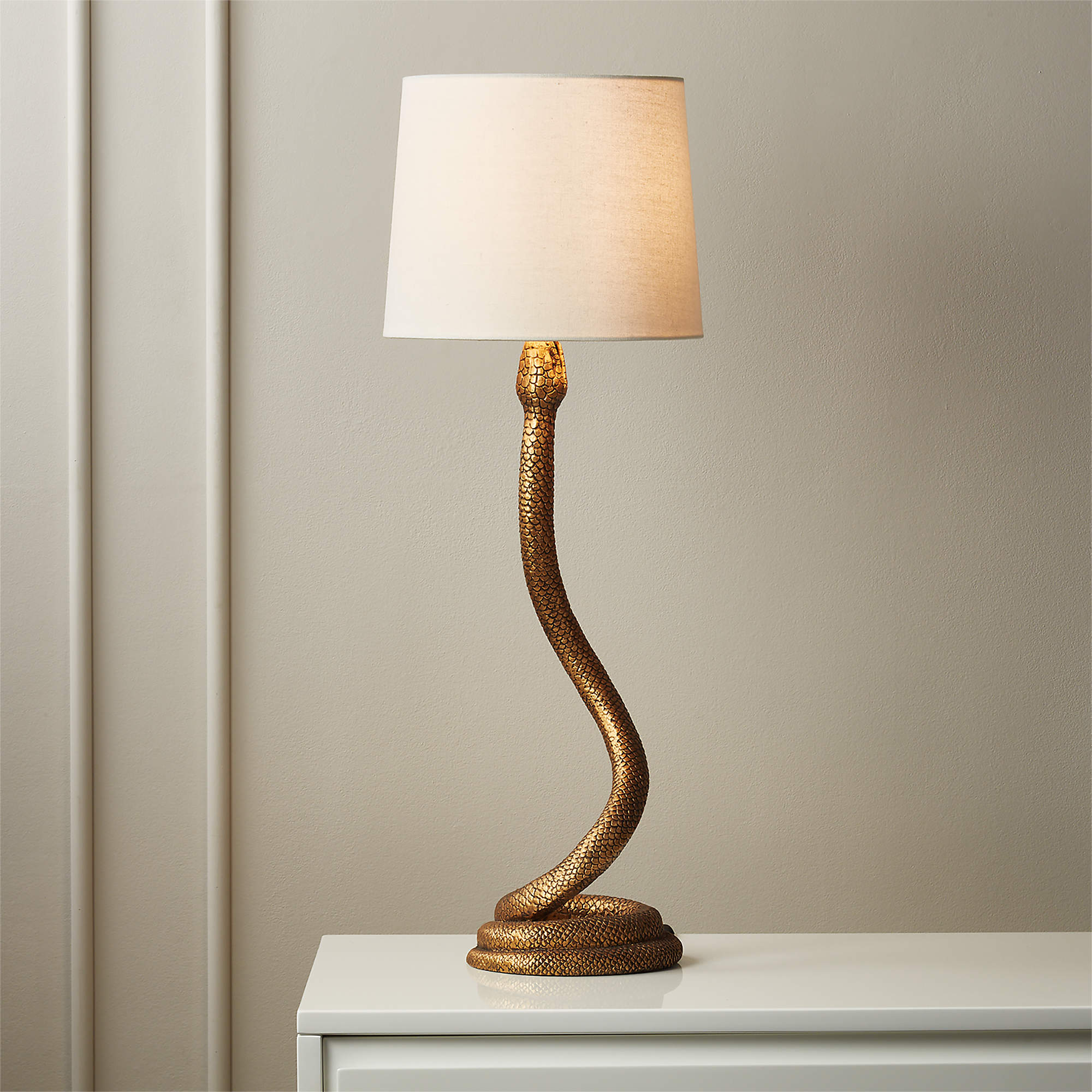 Brett Beldock | Snake Bronze Table Lamp