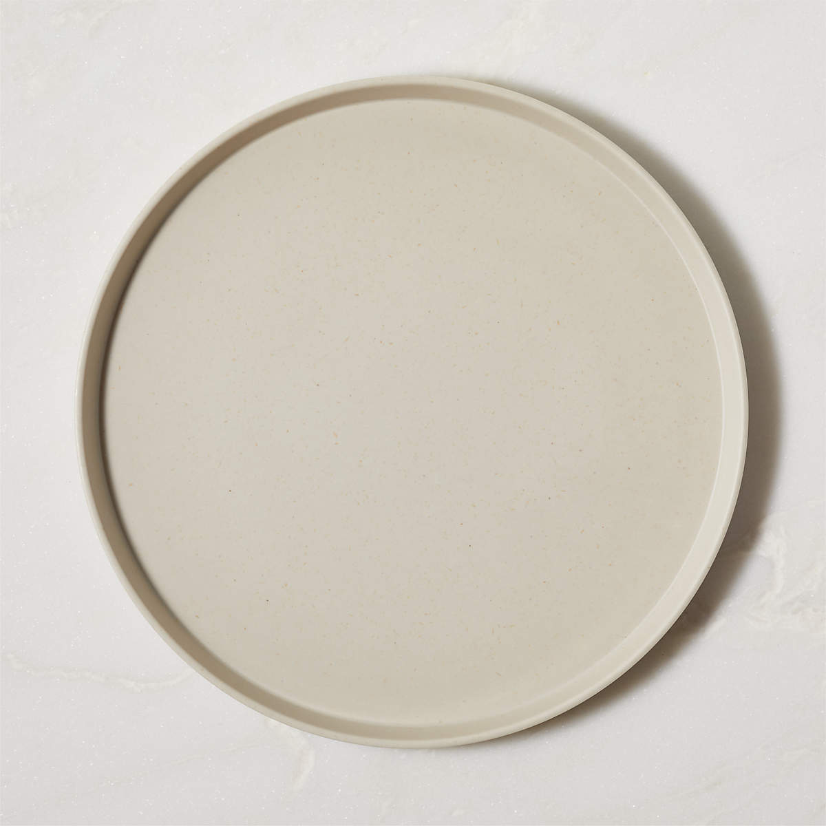 Sojourn Modern Beige Melamine Dinner Plate + Reviews | CB2
