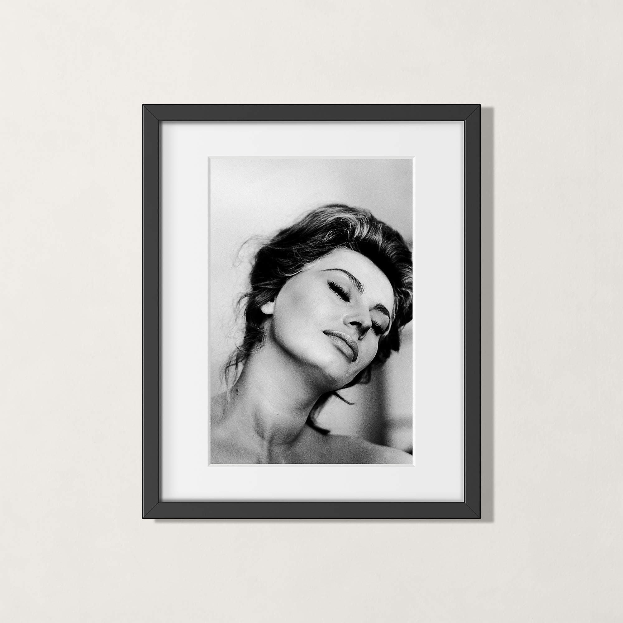 'Sophia Loren Relaxes, 1961' Photographic Print in Black Frame 17.75 ...