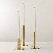 Spencer Brass Taper Candle Holder Large + Reviews | CB2 Canada