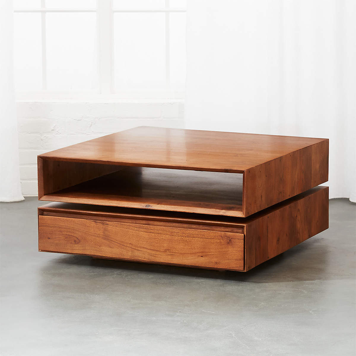 Spin Rotating Coffee Table | CB2 Canada