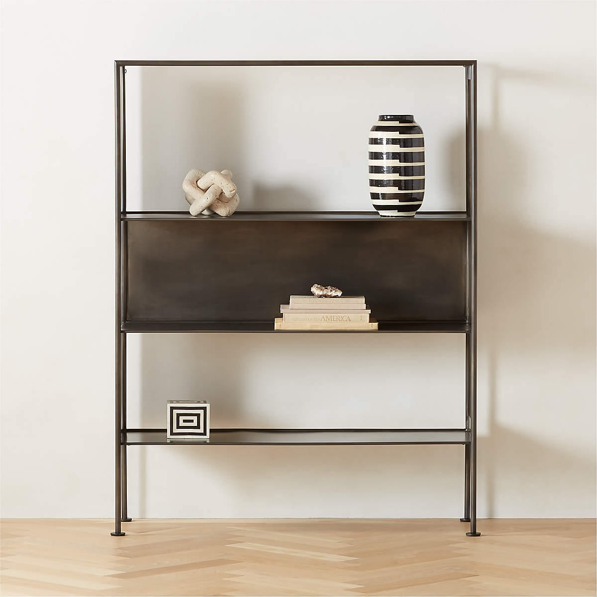 Spule Short Metal Bookcase | CB2