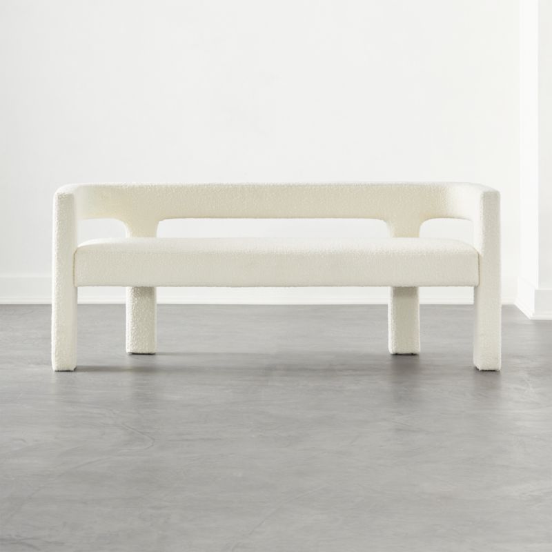 Stature Ivory Bench | CB2