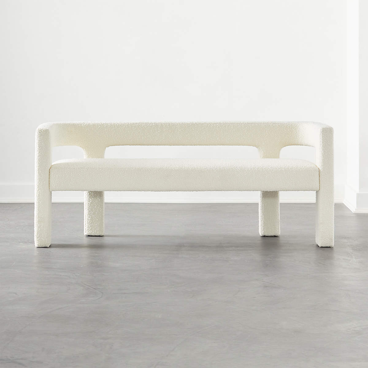 Stature Ivory Bench | CB2
