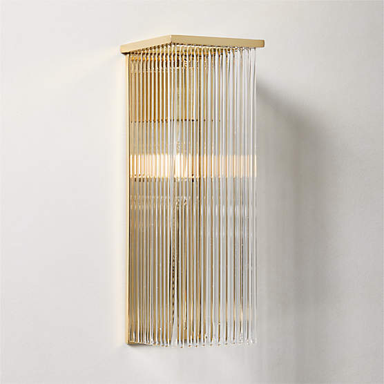 Enoki Sandstone Wall Sconce 24" + Reviews | CB2