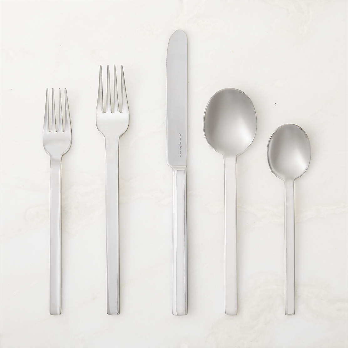 Mepra Stile 5-Piece Polished Black Flatware Set | CB2